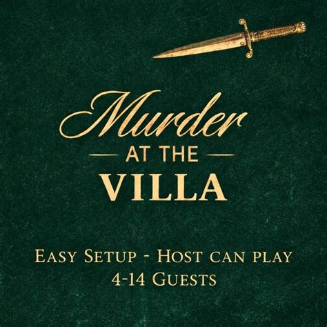 Host Can Play Murder Mystery Game Whodunit Dinner Party For Adults