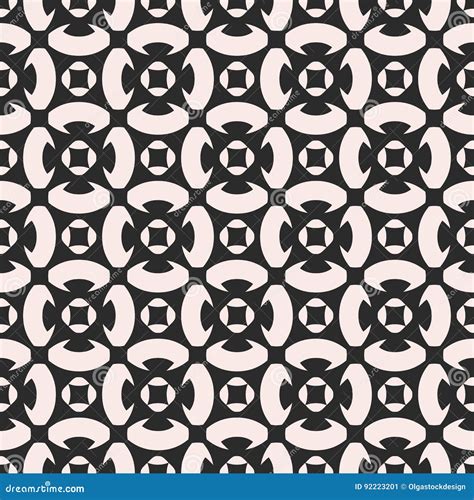 Vector Monochrome Ornament Texture Seamless Pattern In Oriental Stock Vector Illustration Of