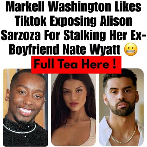 Alison Sarzoza Exposed And Nate Wyatt S Late Night Shenanigans Celebrity Facts N Secrets