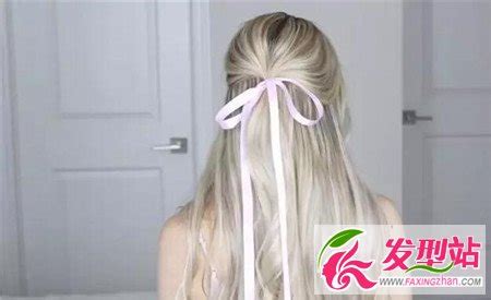 花样彩带编发 彩带编发图解 发型diy 发型站