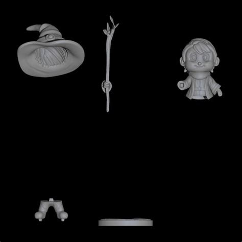Stl File Stylized Mini Mage 3d Printable Figure 🧙 Obj・template To
