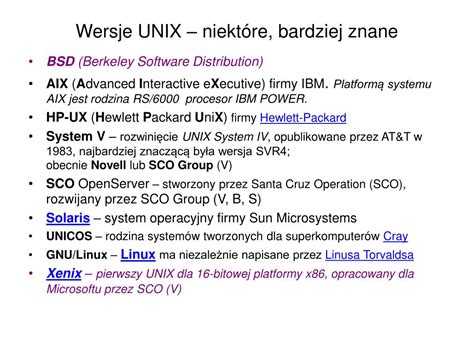 PPT Systemy sieciowe wielodost ę pne Unix Linux PowerPoint