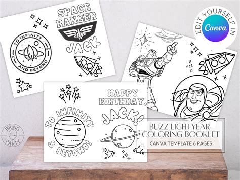 Buzz Lightyear Spaceship Coloring Pages 2025