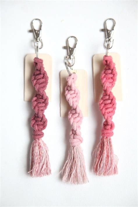 A Step By Step DIY Macrame Keychain Tutorial The Pretty Life Girls