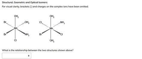 Solved Structural Geometric And Optical Isomers For Visual Clarity