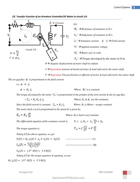 Assignment 1 Control Systems 3 Designed By Hpk Kumar Hpkkumar007
