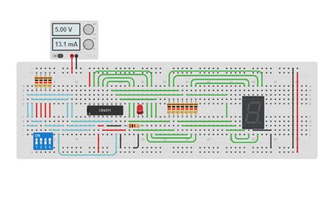 Circuit Design Bcd Display Tinkercad