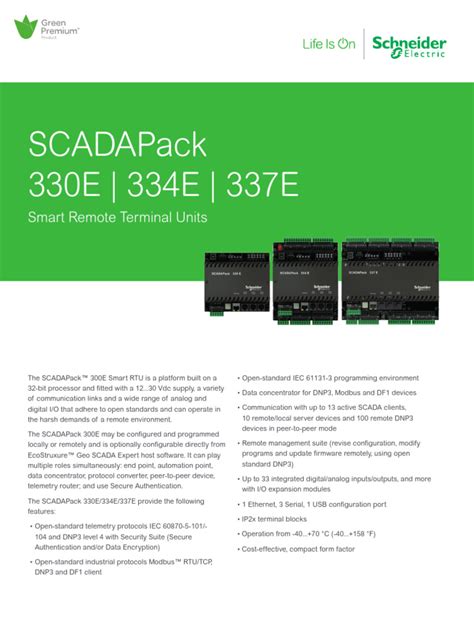 Scadapack 33xe 2018 Pdf Microcontroller Power Supply