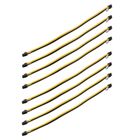 8x 6 Pin Pci E To 8 Pin 6 2 Pci E Male To Male Gpu Power Cable 50cm For Graphic Cards Mining
