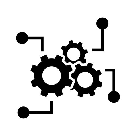 Editable Icon Vector Function Settings Illustration Sign Automated