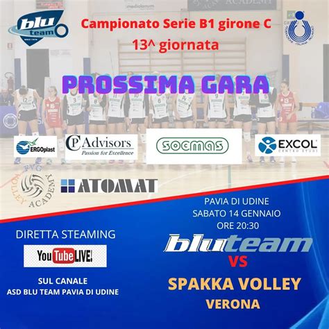 Blu Team Ultima Partita Del Girone Di Andata Con Impegno Facebook