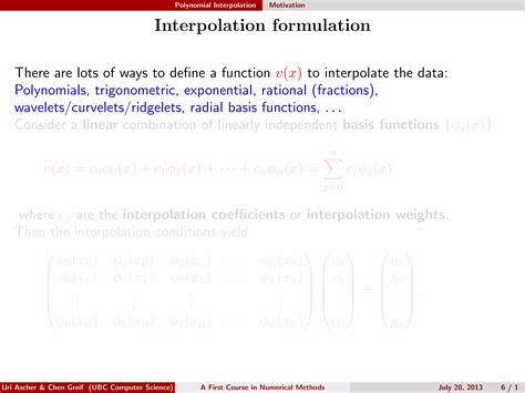 2 Polynomial Interpolation Ppt