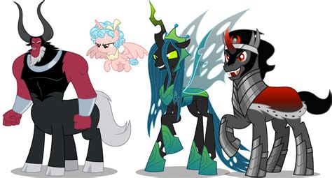 3302343 Safe Artist Fruft Editor Cutler1228 Cozy Glow King Sombra Lord Tirek Queen