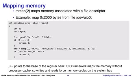 Quick And Easy Device Drivers For Embedded Linux Using Uio Pdf