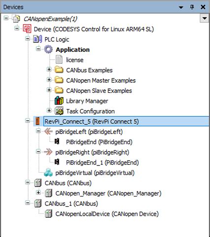 CODESYS Beispiel CANopen Mit RevPi Connect Konfigurieren