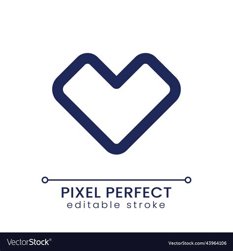 Like Pixel Perfect Linear Ui Icon Royalty Free Vector Image