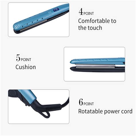 Badu Bg Инфрачервена преса за коса Маша 2 в 1 Керамична ютия Професия Бързо нагряваща ютия Прави