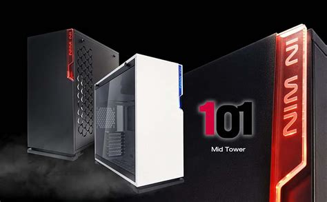 In Win 101 Pink Atx Mid Tower Gaming Computer Case With Tempered Glass White Au