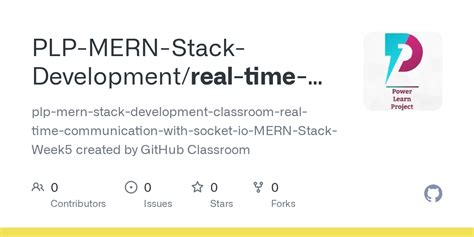 Github Plp Mern Stack Developmentreal Time Communication With Socket