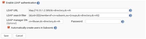 ldap subsonic support nethserver community