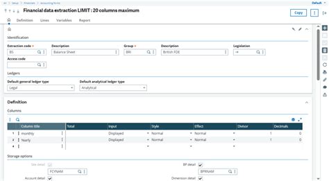 Financial Data Extraction Functionality In Sage X3