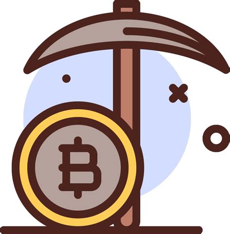 Bitcoin Mining Icon Illustration 51404570 Vector Art At Vecteezy