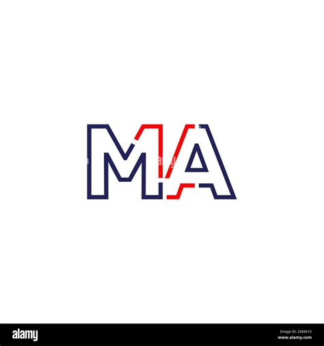 Ma Tech Logo Concept Design Stock Vector Image And Art Alamy