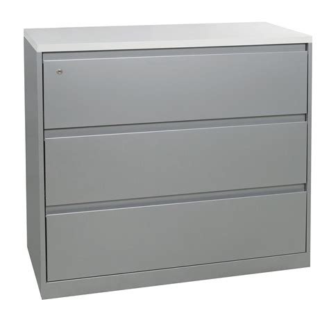 Steelcase 900 Series Used 3 Drawer 42 Inch Lateral File Wlaminate Top