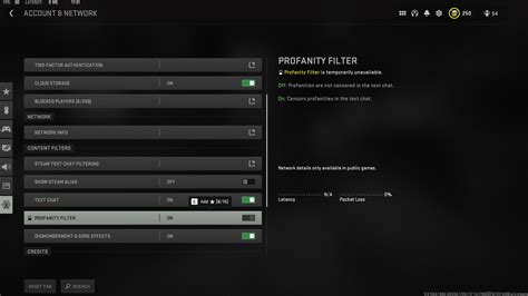 Cant Disable Profanity Filter For A While Now Is There Any Fix Rmodernwarfareii