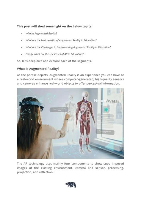 Augmented Reality In Education How Ar Is Shaping The Future Of Learningpdf