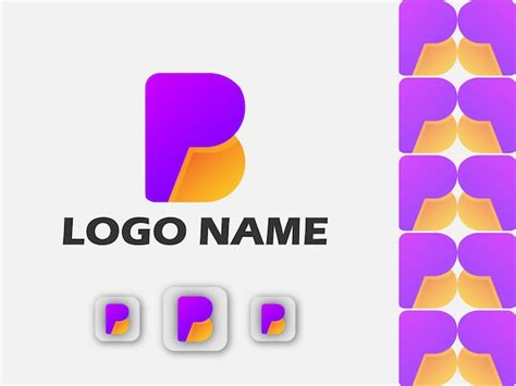Premium Vector Modern Monogram Initial Letter Bp Logo Template