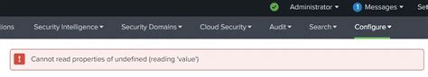 how do i solve es error cannot read properties of splunk community