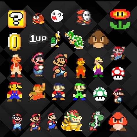 Super Mario Classic Hd Png Clipart Etsy