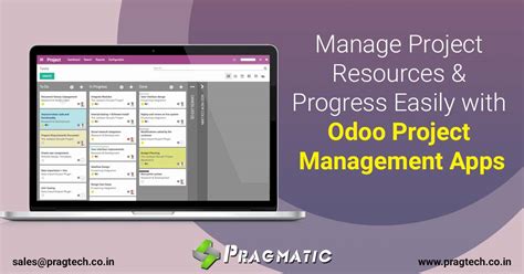 Manage Project Resources Progress Easily With Odoo Project Management