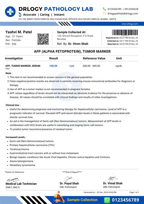 Afp Test Report Format 10 Key Clinical Guidelines And Example Drlogy