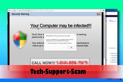 Remove “warning Your Computer Is Infected” Virus Removal Instructions Microsoft Support Scam