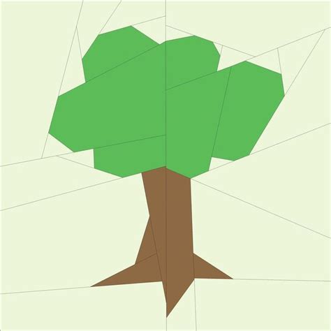 Tree Quilt Block Pattern PDF Instant Download Foundation Paper Piecing Pattern Etsy Tree