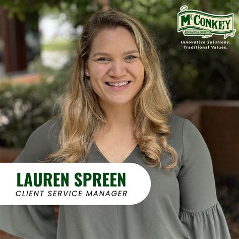 Please Join Us In Welcoming Lauren Spreen Client Service Manager To