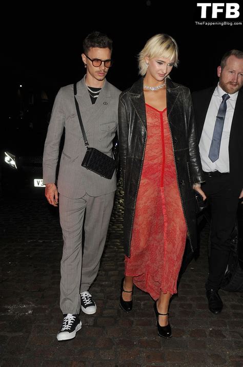 Mia Regan Is Seen Braless While Attending The Fashion Awards After Party Photos