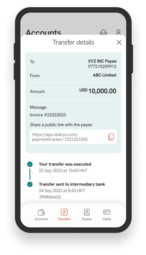 How Do I Track Outbound Payments On The Mobile App Statrys Faq Statrys