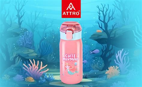 Buy Attro Smart Sipper 500ml Insulated Steel Bottle Come With Dinosaur