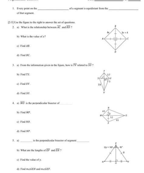 Solved Is The Perpendicular Bisector Of Segment Qy B Chegg