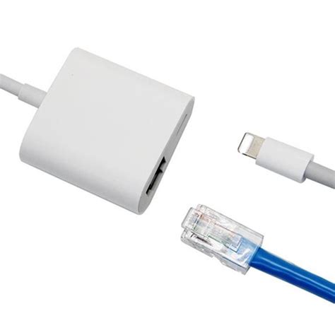 Convertisseur Ethernet Rj45 Nk 1035 De Concentrateur Réseau 2 En 1 10 100lan Pour Ios 11pro