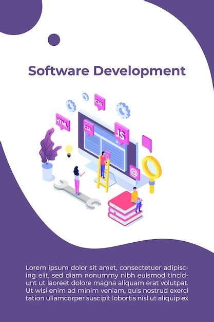 Premium Vector Web Design And Front End Development Isometric Concept Vector Illustration