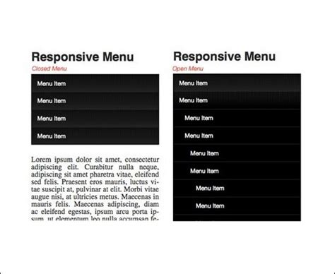 20 Responsive Menu Tutorials With Free Scripts Idevie