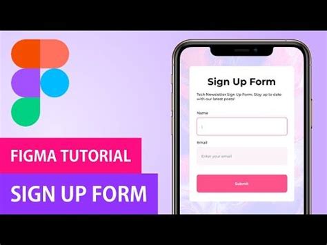 Figma UI Design Tutorial Sign Up Page Sign Up Page Page Template Figma