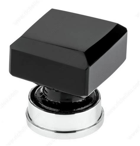 Richelieu Eclectic Glass Knob 6878 Black 33 Mm D Lawless Hardware