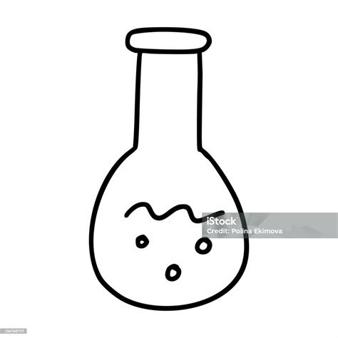 실험을 위한 테스트 튜브 화학 실험 벡터 낙서 그림입니다 스티커 화학과 물리학 개발에 대한 스톡 벡터 아트 및 기타 이미지 개발 건강관리와 의술 검은색 Istock