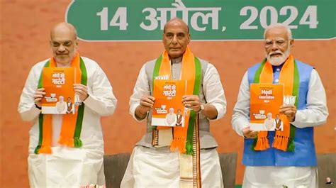 Lok Sabha Polls 2024 ‘modi Ki Guarantee Is The Theme Of Bjps