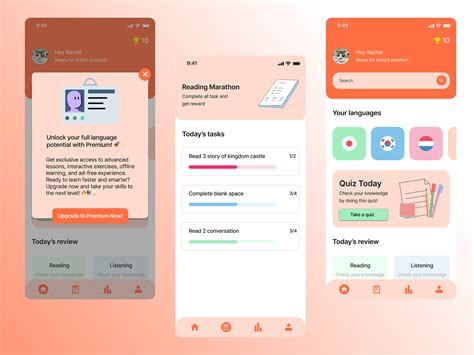 Language Learning App Ui Design By Aika Zalfa On Dribbble